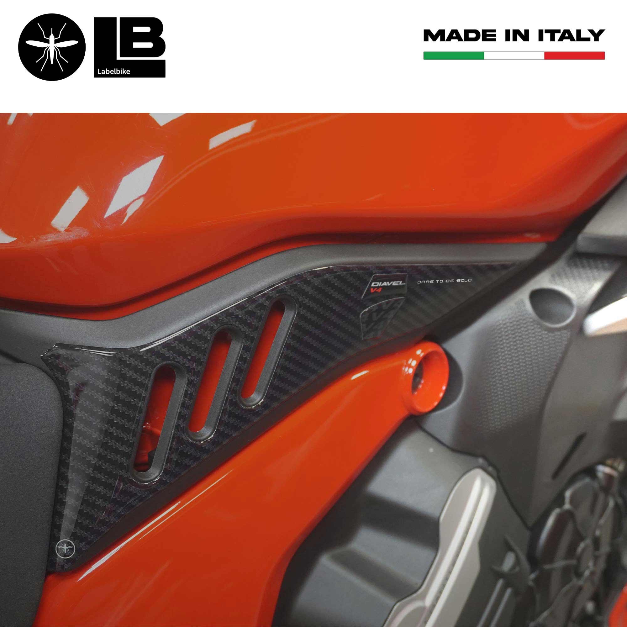 Adesivi Gel 3D Protezioni laterali moto compatibile con Ducati Diavel ...