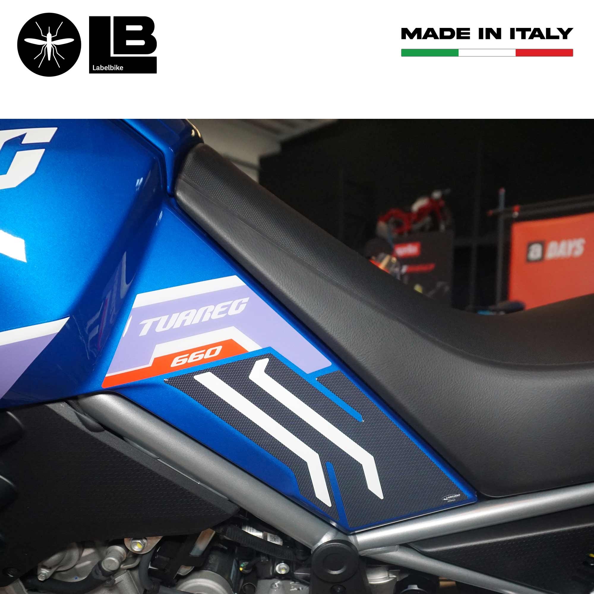 Tank Side Protection Stickers compatible with Aprilia Tuareg Tagelmust