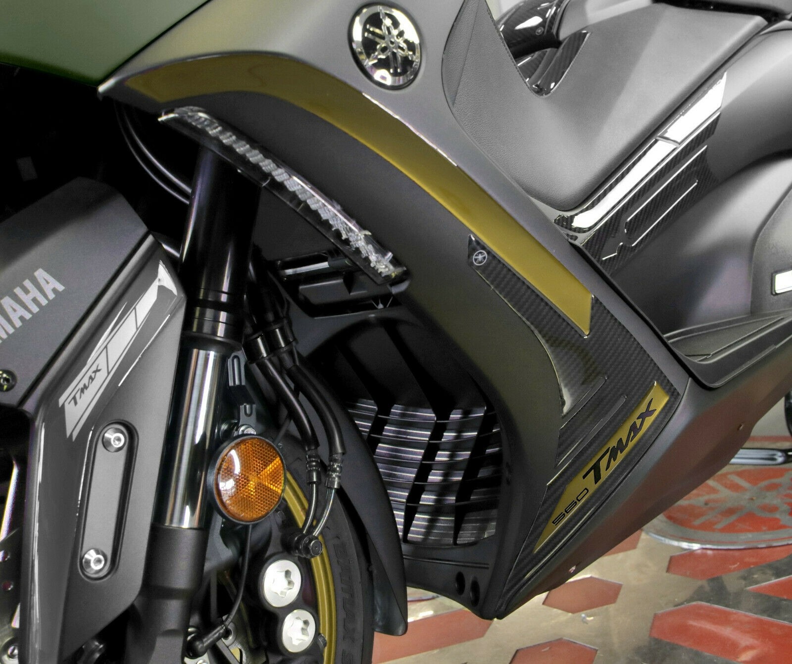3D RESIN STICKER kit compatible with YAMAHA Tmax 560 2020-2021 CARBON ...
